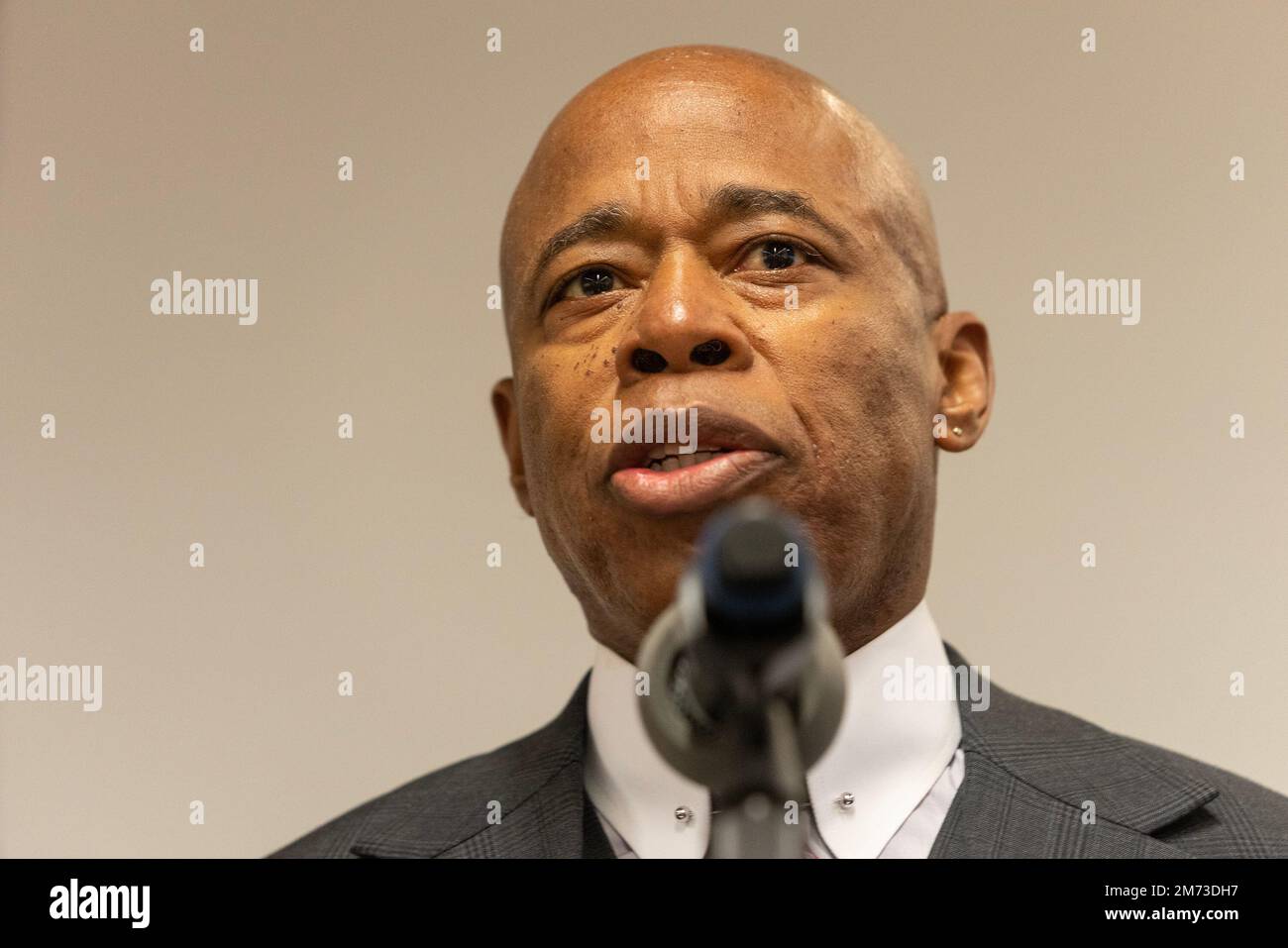 Mayor Eric Adams delivers remarks at El Museo Del Barrio during Three ...