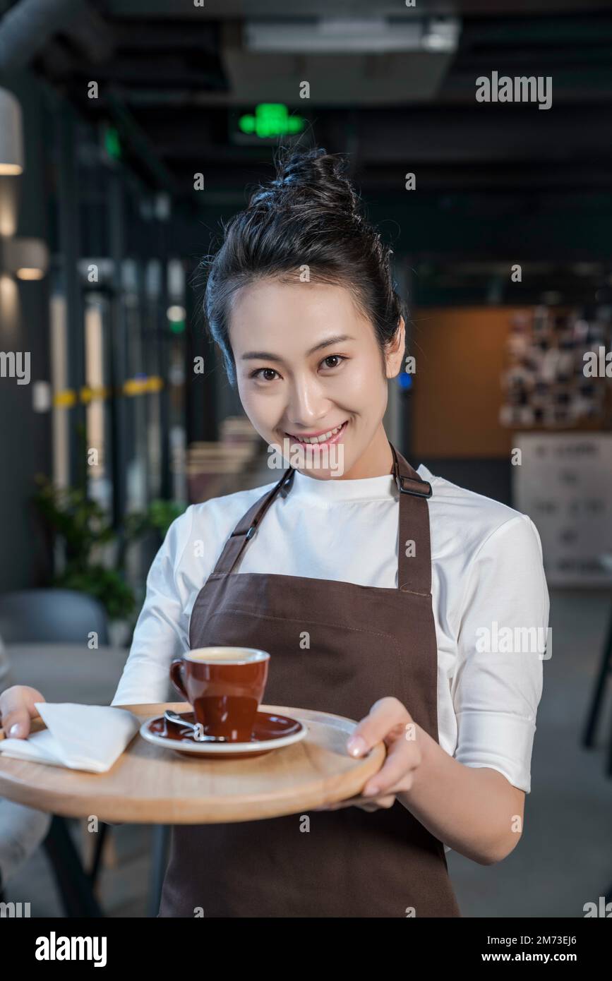 The coffee shop service Stock Photo - Alamy