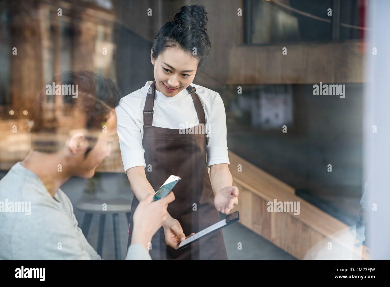 The coffee shop service Stock Photo - Alamy
