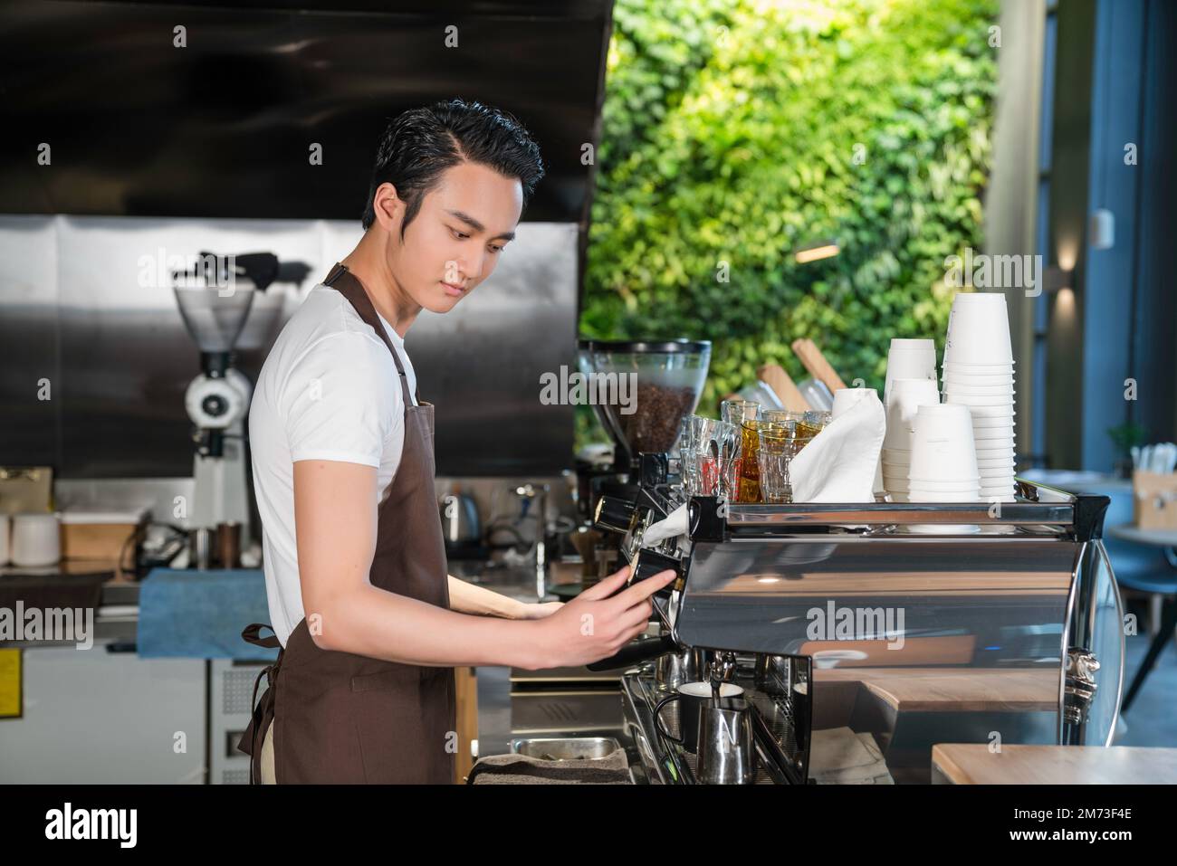 The coffee shop service Stock Photo - Alamy