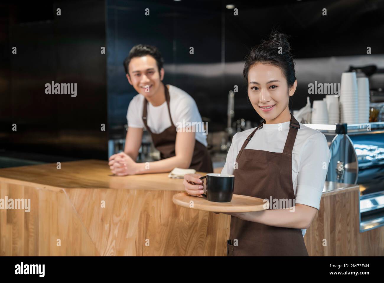 The coffee shop service Stock Photo - Alamy