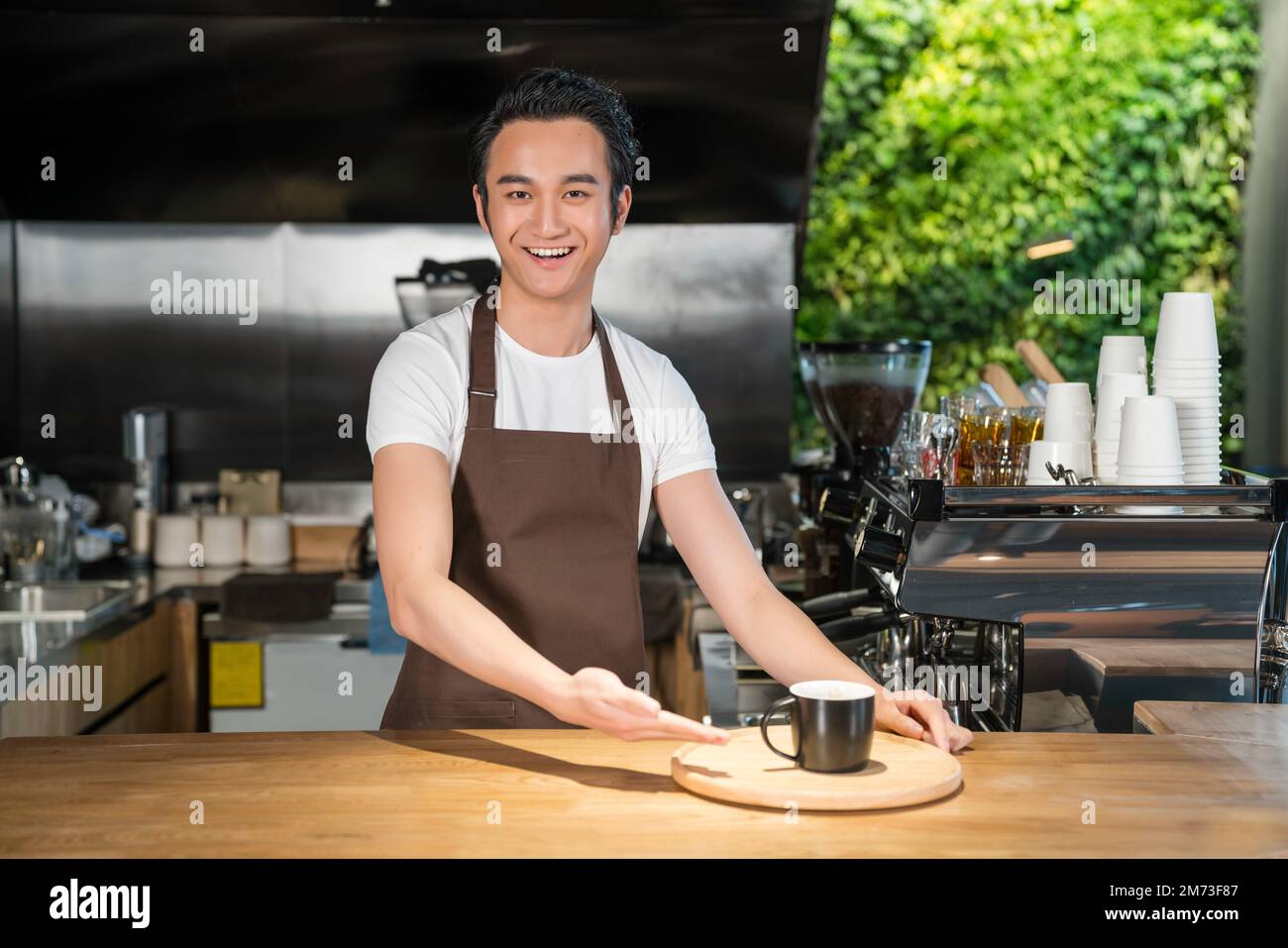 The coffee shop service Stock Photo - Alamy