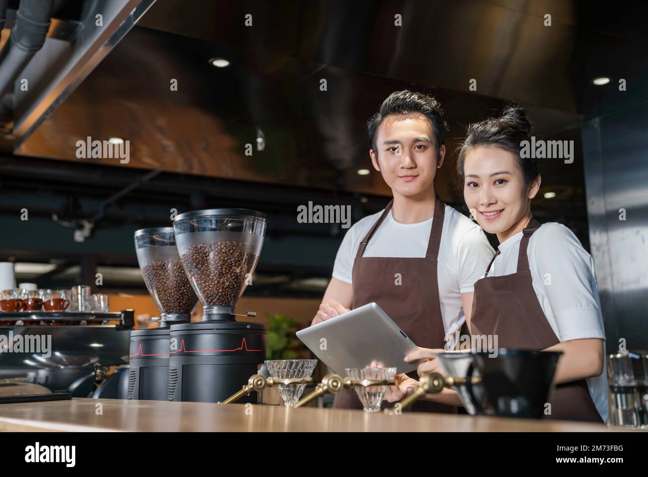 The coffee shop service Stock Photo - Alamy