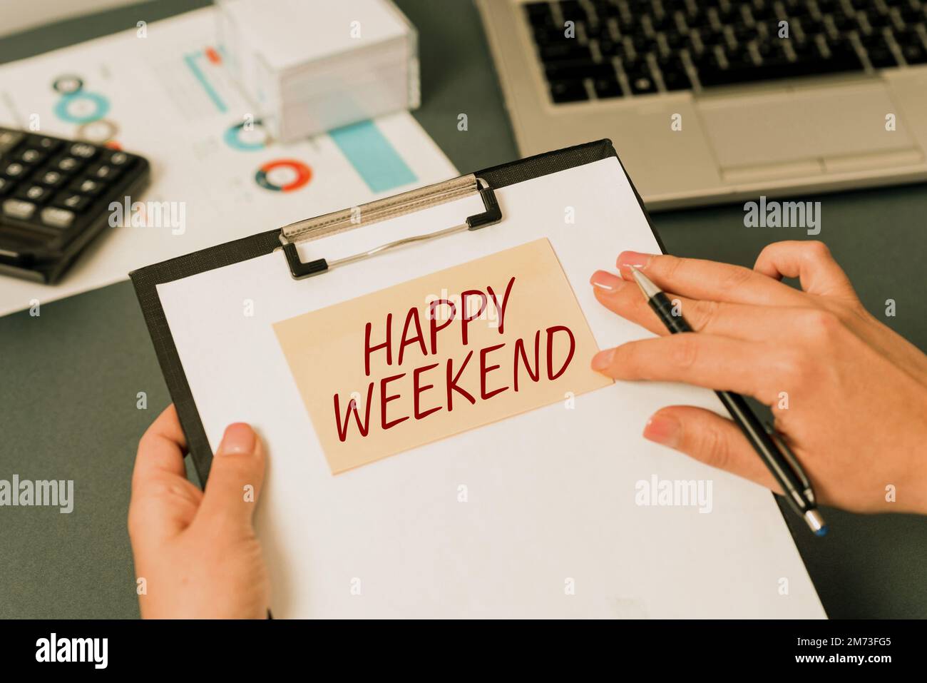 Conceptual caption Happy Weekend. Business approach Cheerful rest day ...