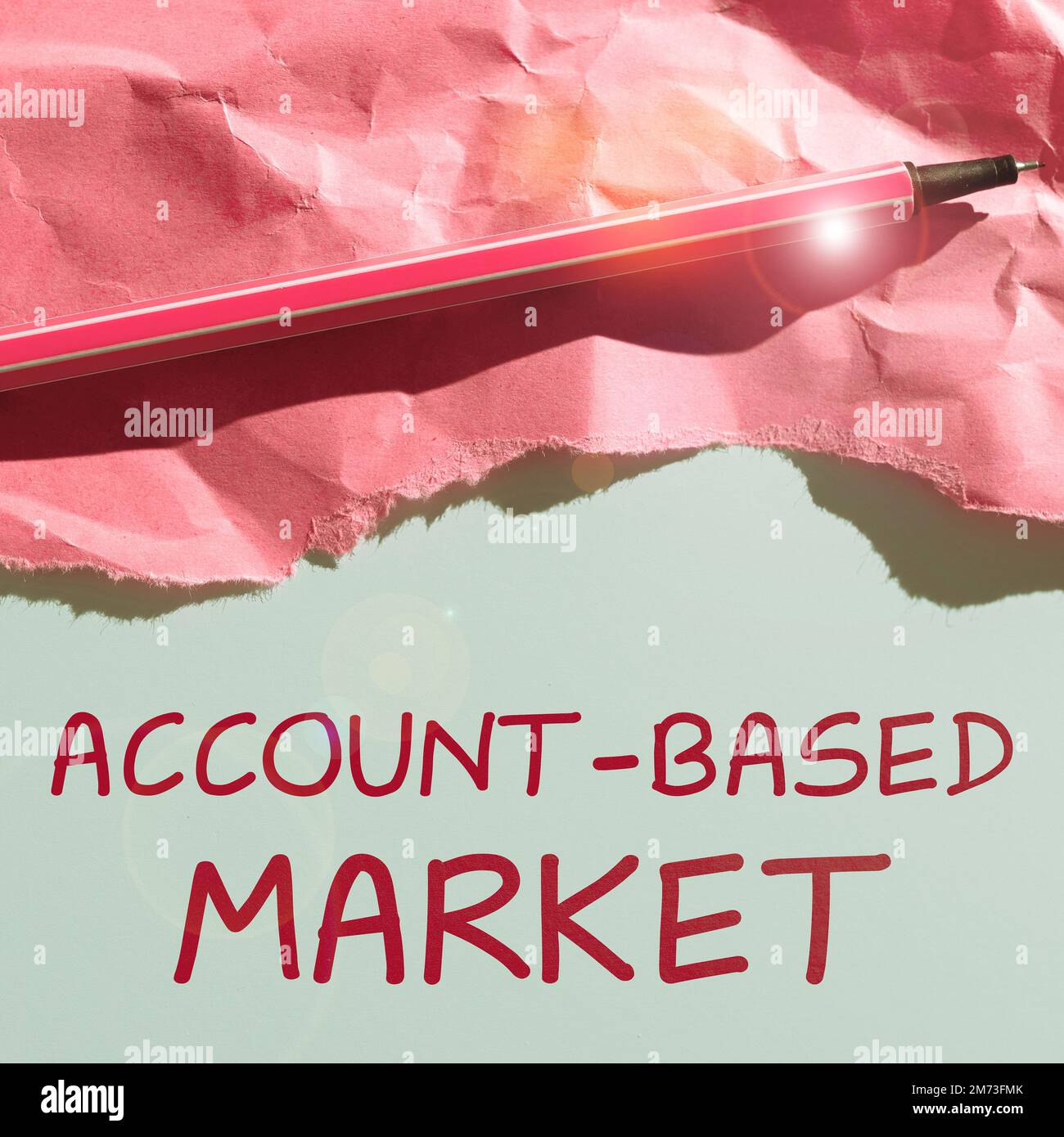 Handwriting text Account Based Market. Conceptual photo resources ...