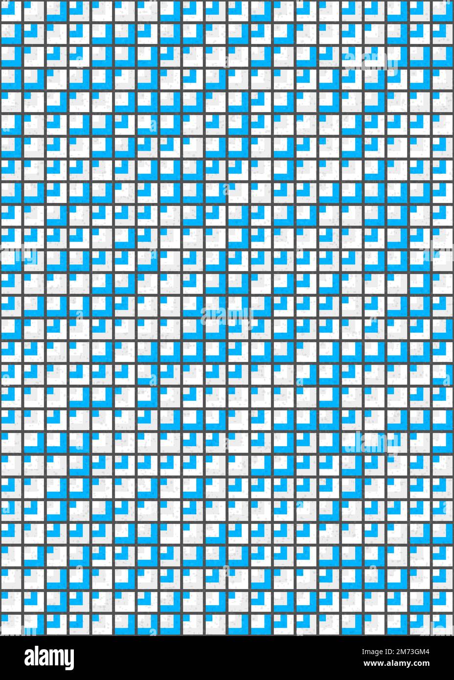 Abstract Geometrical generative computational art illustration Stock ...