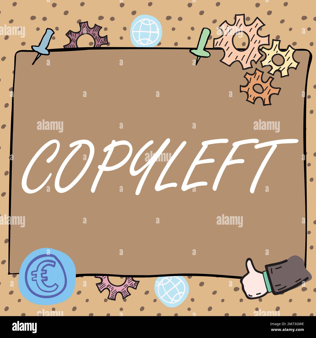 Handwriting text Copyleft. Business overview the right to freely use ... Handwriting text Copyleft. Business overview the right to freely use ...