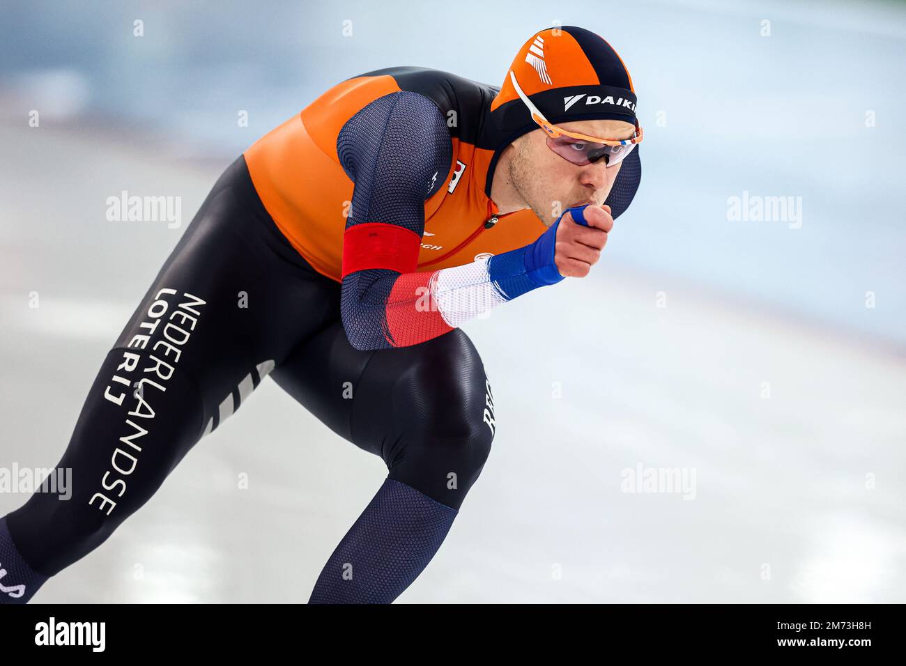 HAMAR - Marcel Bosker (NED) in the men's 500 meters all-around during ...