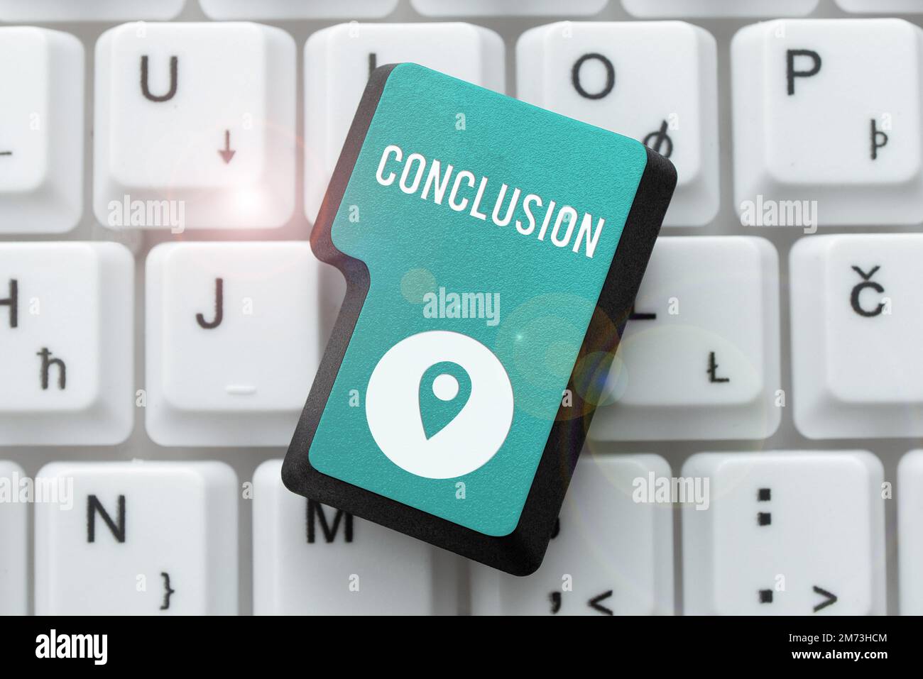 Sign displaying Conclusion. Word Written on Results analysis Final ...