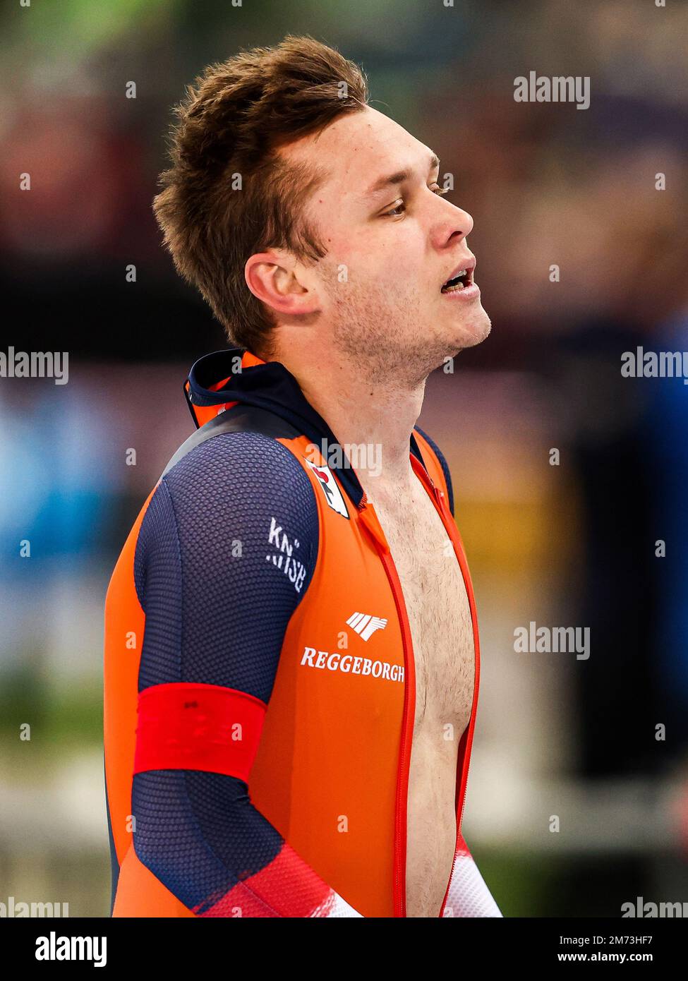 HAMAR - Marcel Bosker (NED) in the men's 500 meters all-around during ...
