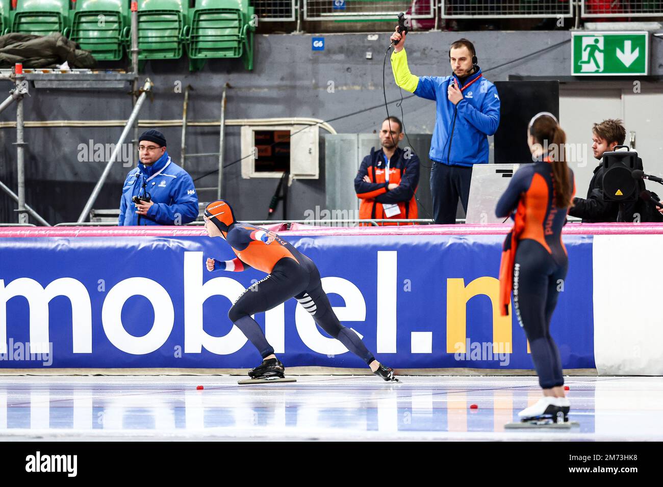 HAMAR - Marcel Bosker (NED) in the men's 500 meters all-around during ...
