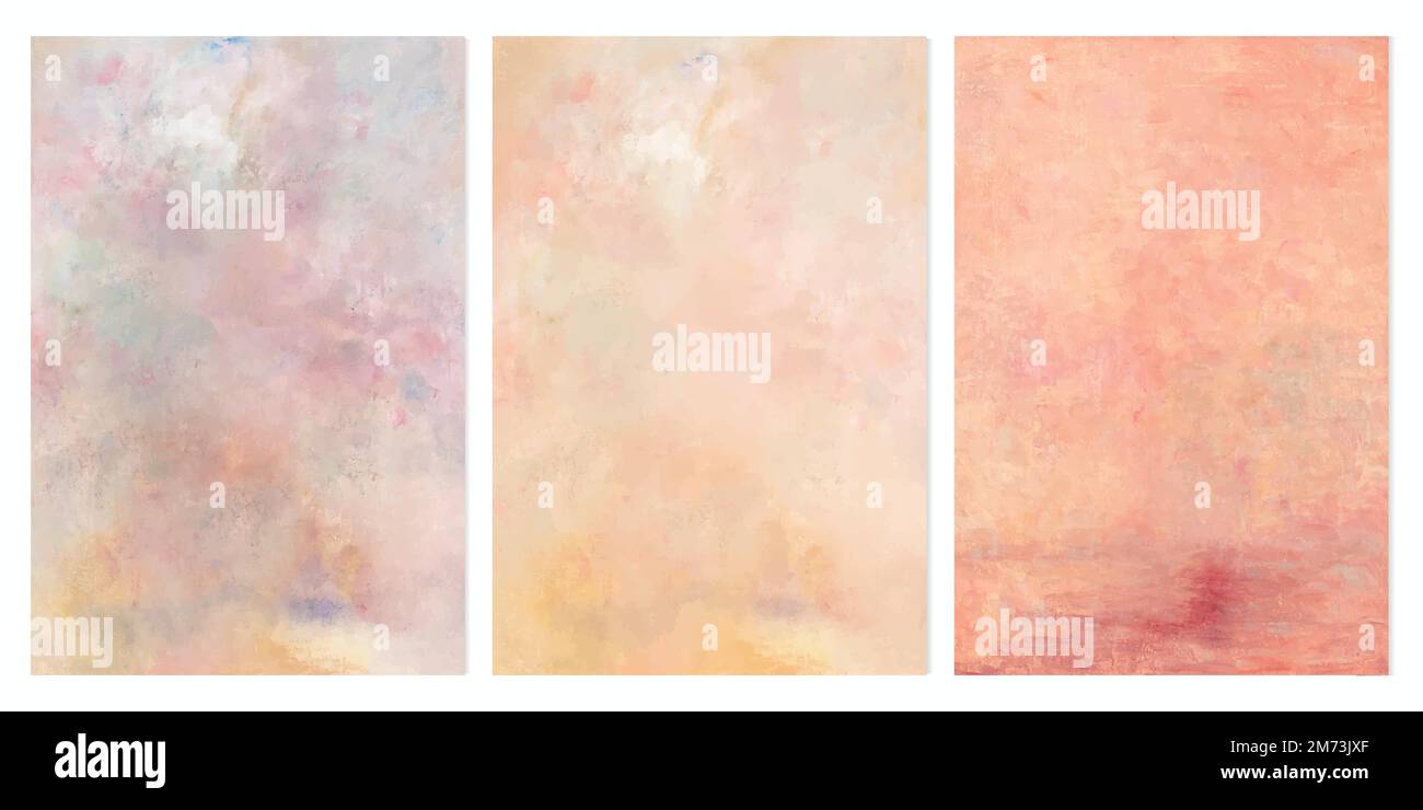 Oil paint textured background vector collection Stock Vector Image ...