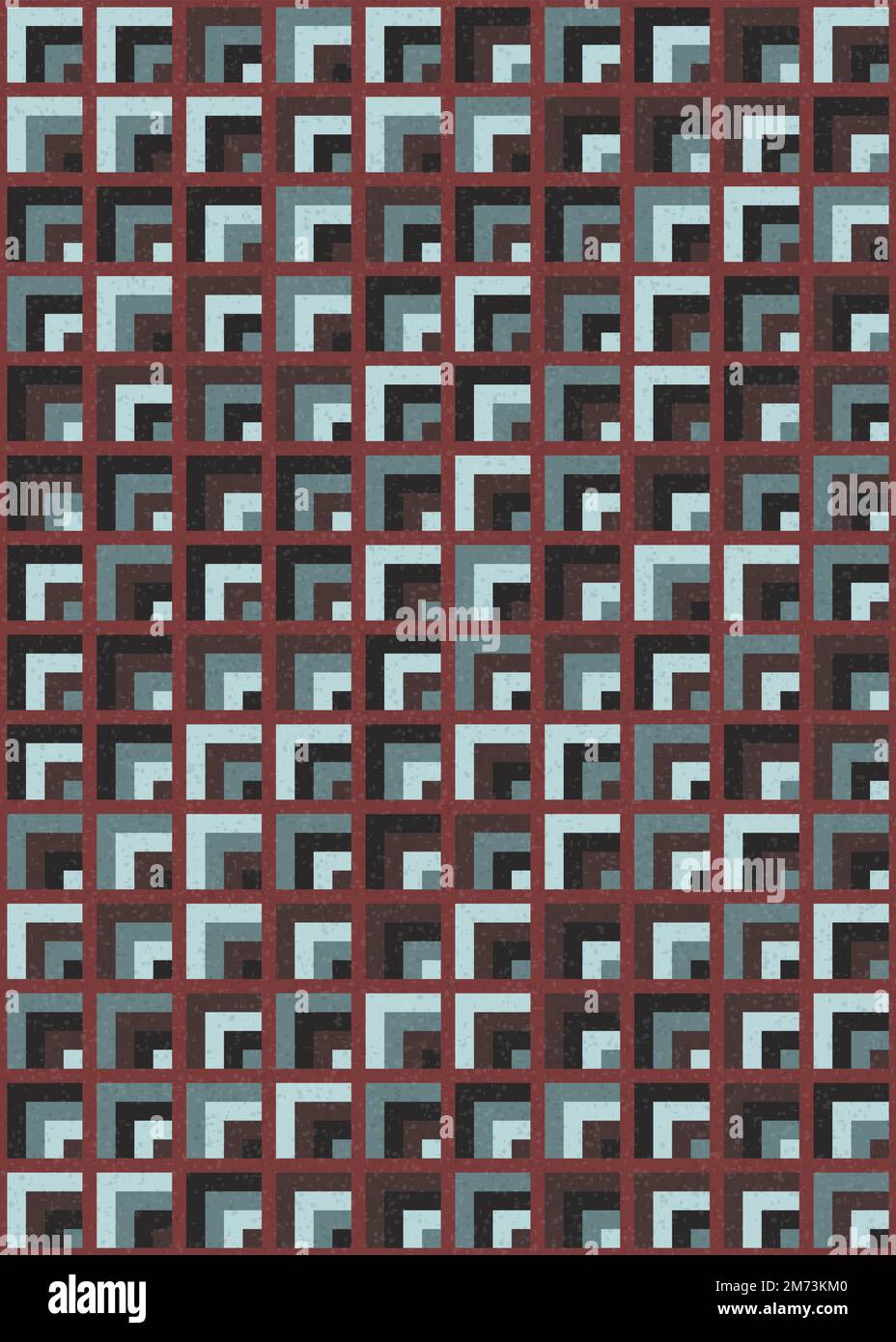 Abstract Geometrical generative computational art illustration Stock ...