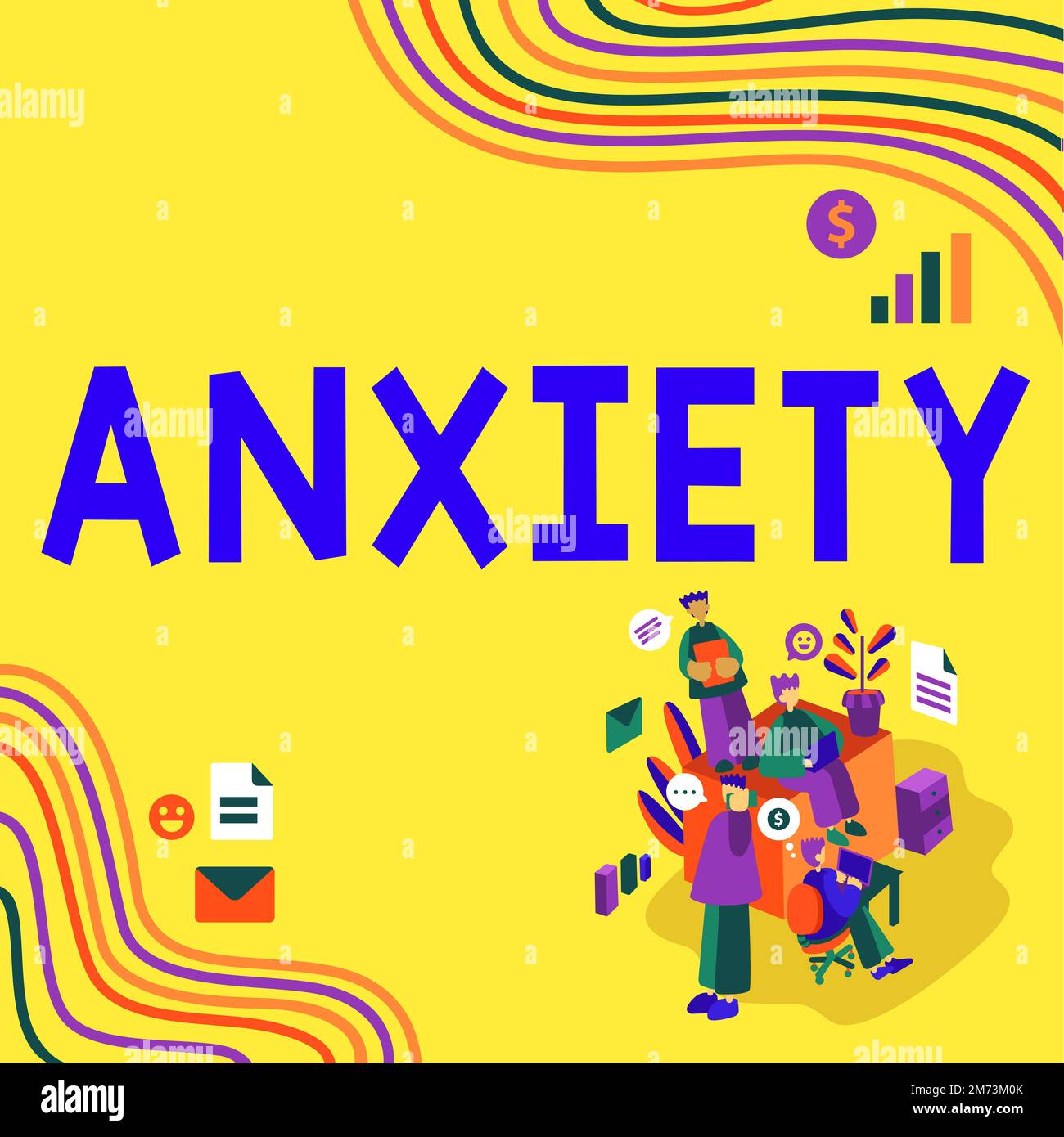 Inspiration showing sign Anxiety. Business idea Excessive uneasiness ...