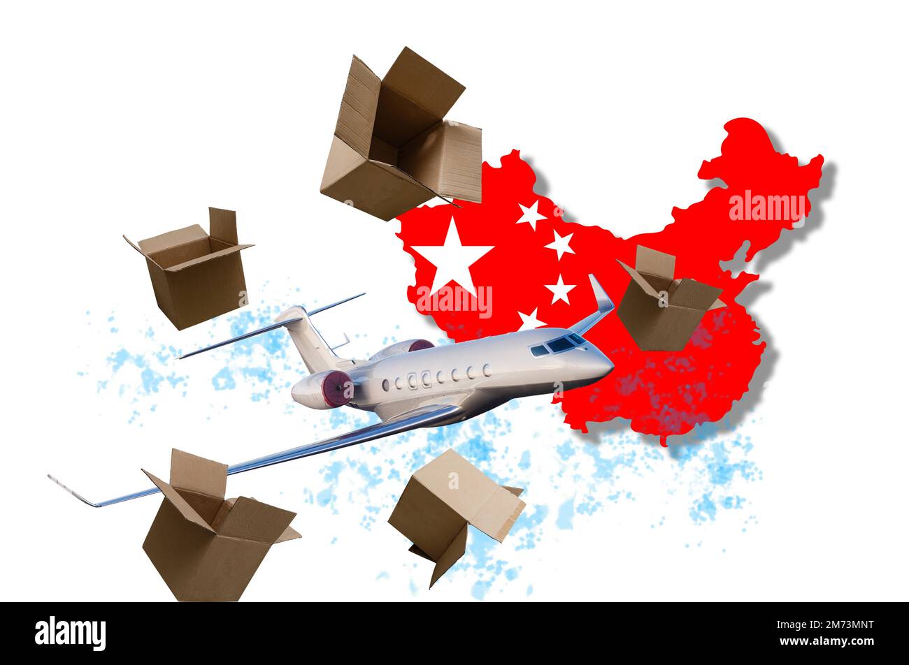 Industrial shipping yard Cut Out Stock Images & Pictures - Alamy