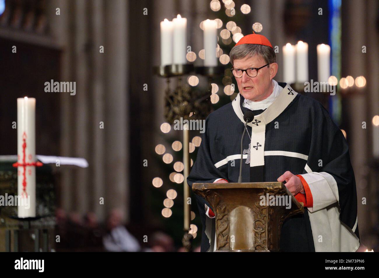 Cologne, Germany. 07th Jan, 2023. Cardinal Rainer Maria Woelki speaks ...