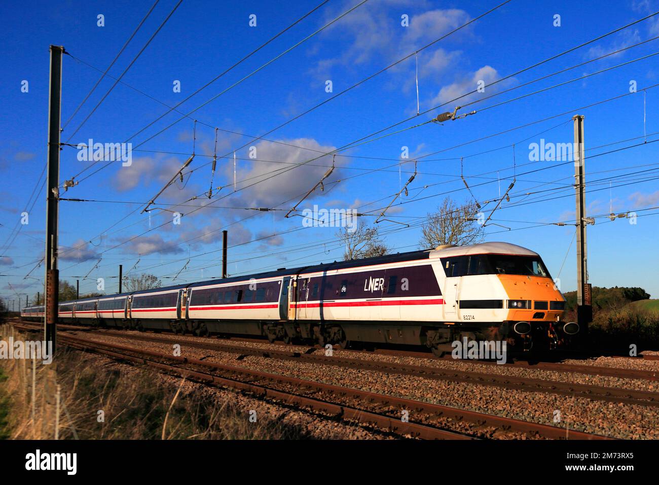 LNER 82214 in White Livery, East Coast Main Line Railway, Grantham ...