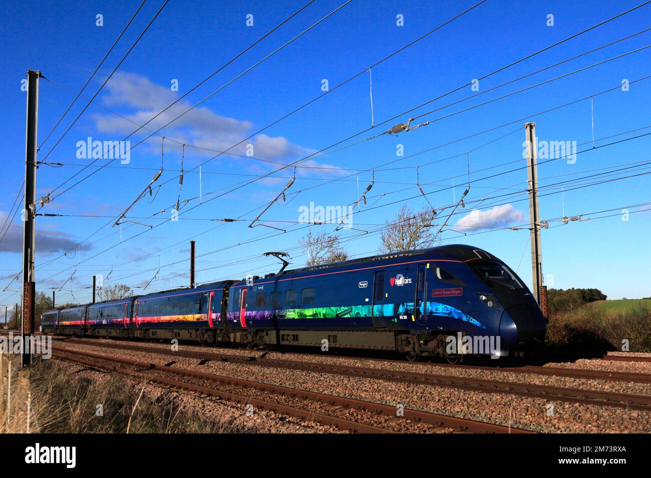 Land of Green Ginger 802303 Hull Trains, East Coast Main Line Railway ...