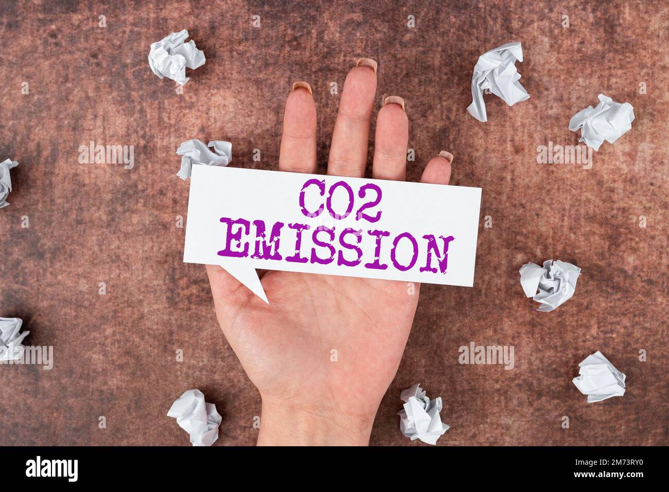 Hand writing sign Co2 Emission. Business idea Releasing of greenhouse ...