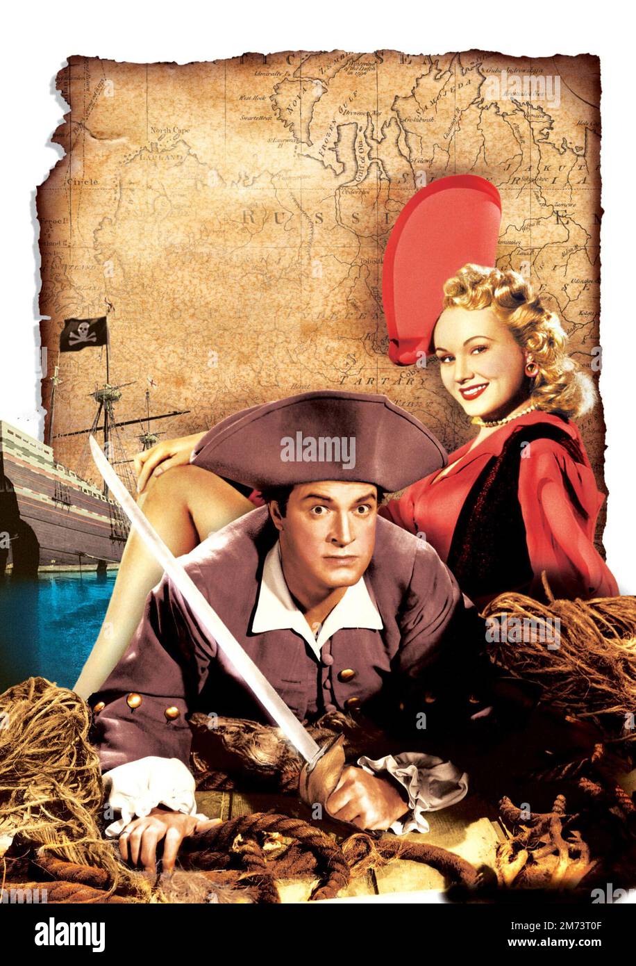 BOB HOPE and VIRGINIA MAYO in THE PRINCESS AND THE PIRATE (1944 ...