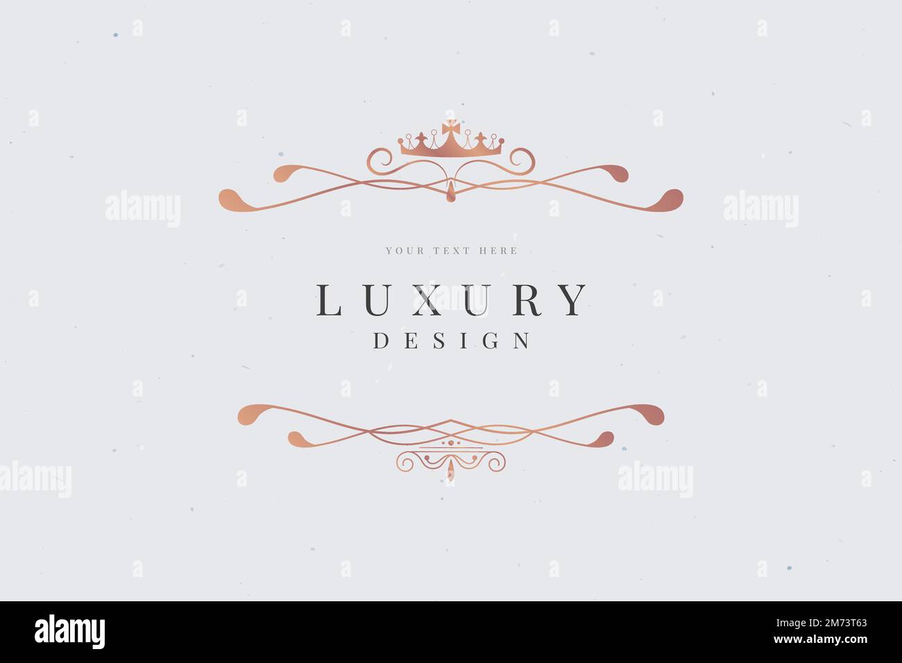 Gold luxury logo design Stock Vector Images - Alamy