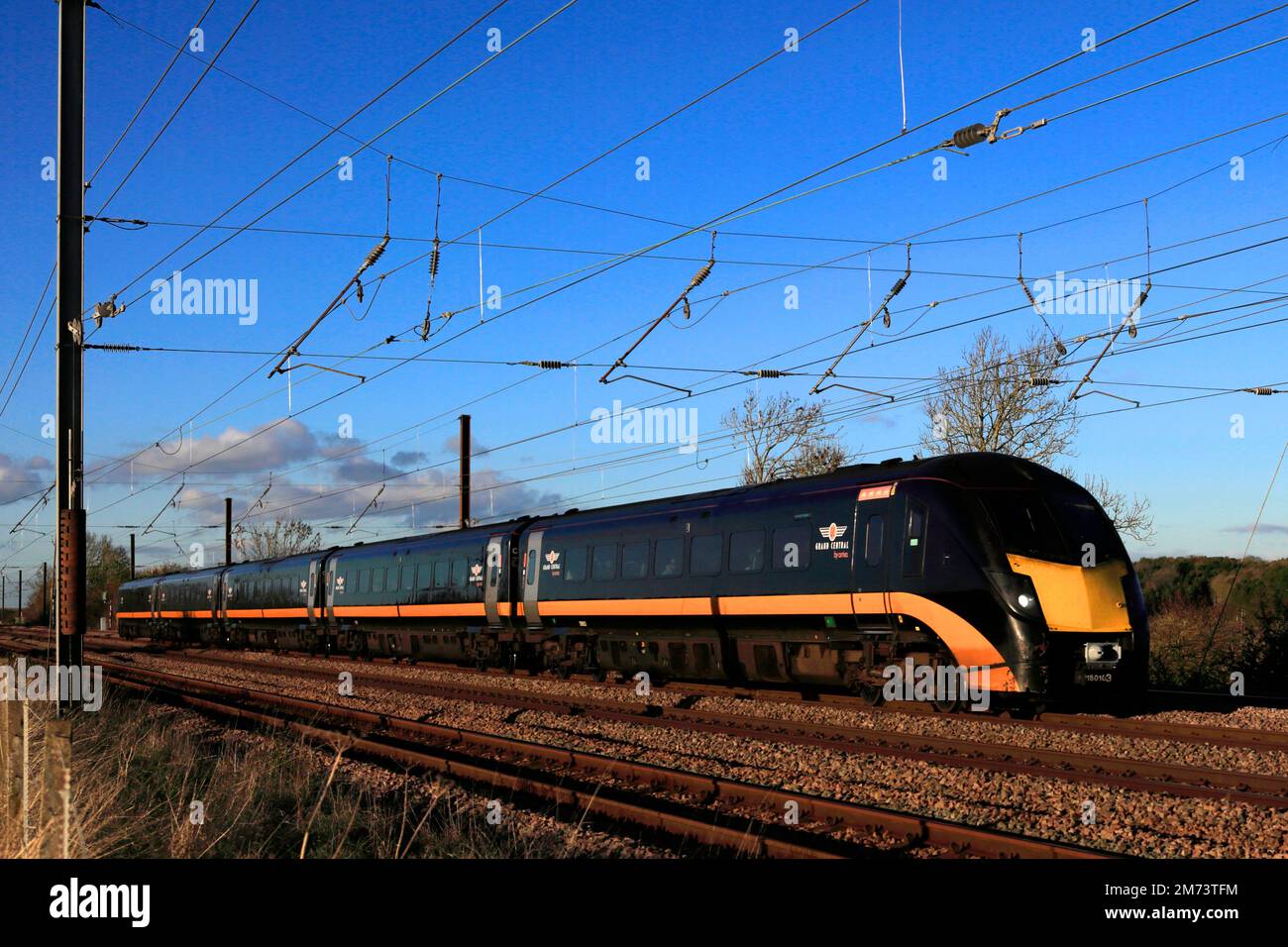180103 Zephyr class, Grand Central Trains, East Coast Main Line Railway ...