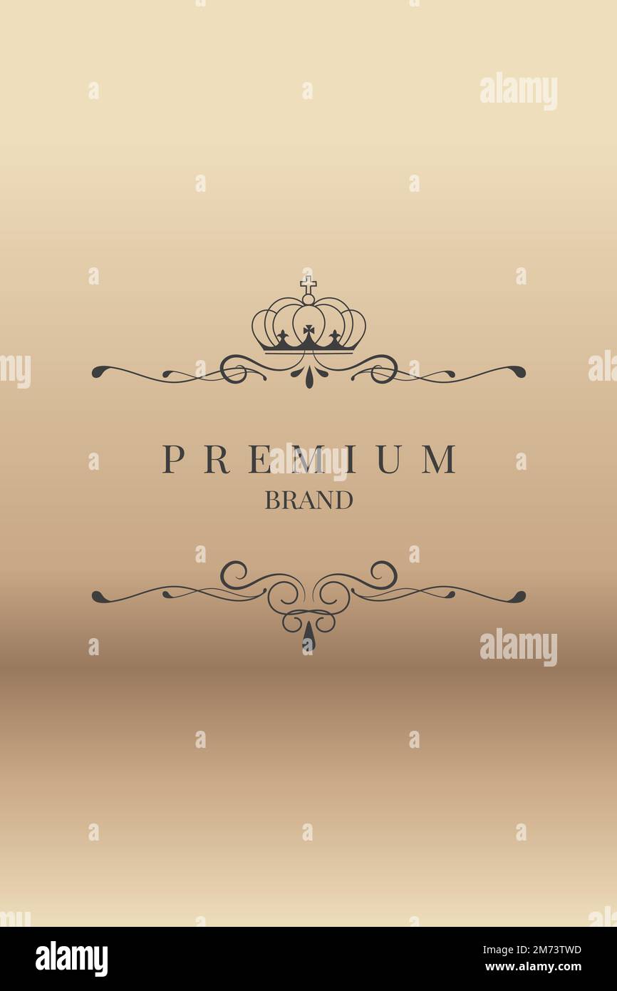 Black premium logo design vector Stock Vector Image & Art - Alamy