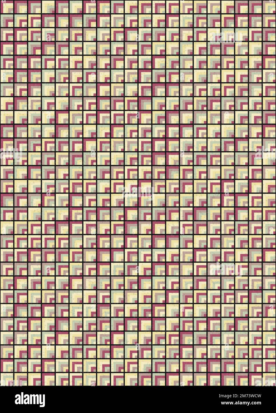 Abstract Geometrical generative computational art illustration Stock ...