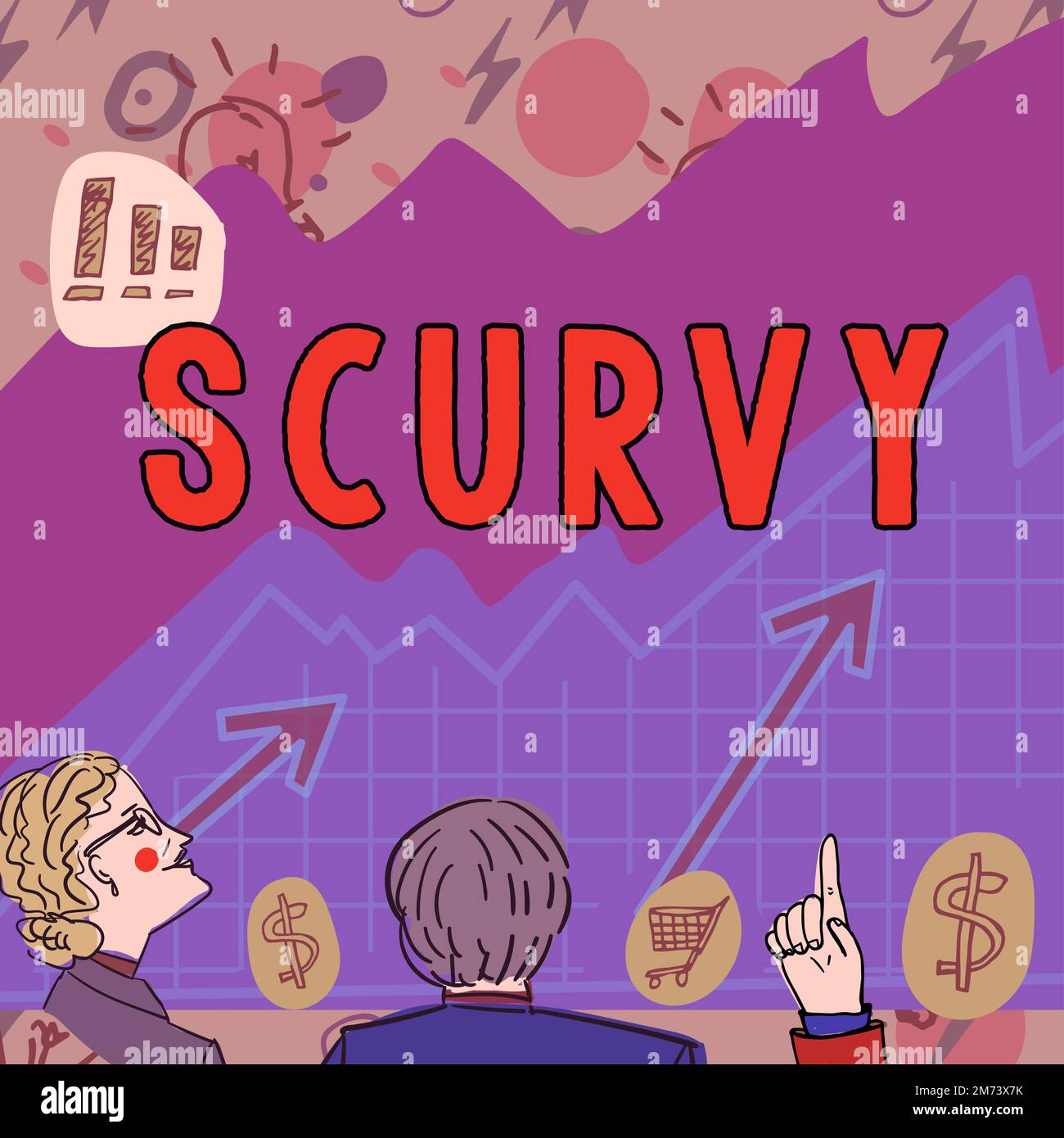 Text showing inspiration Scurvy. Concept meaning disease caused by a ...