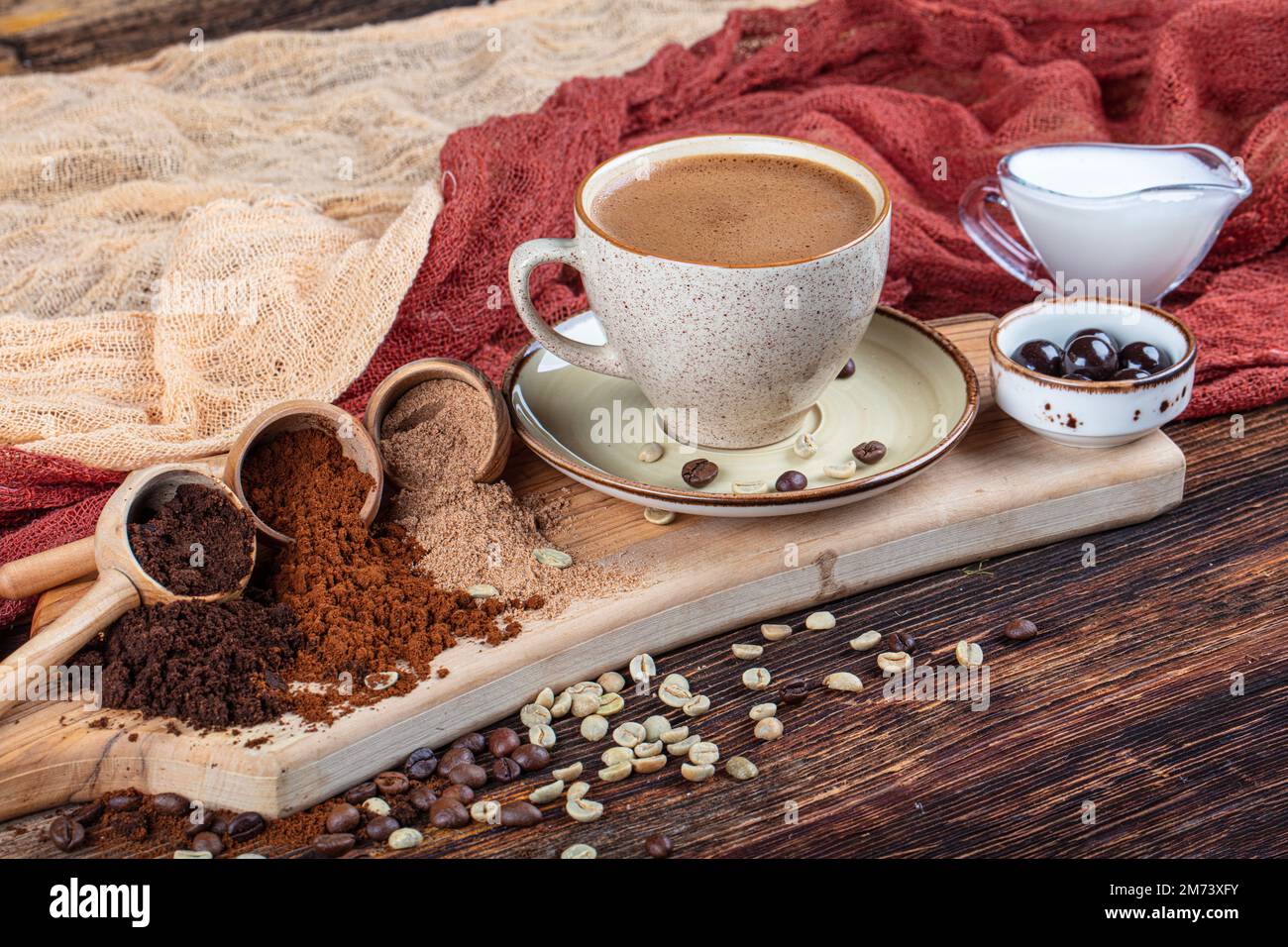 Traditional Turkish coffee beverage concept. Fresh and delicious ...