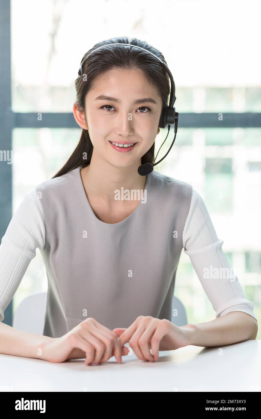 Women in answering the hotline service Stock Photo - Alamy