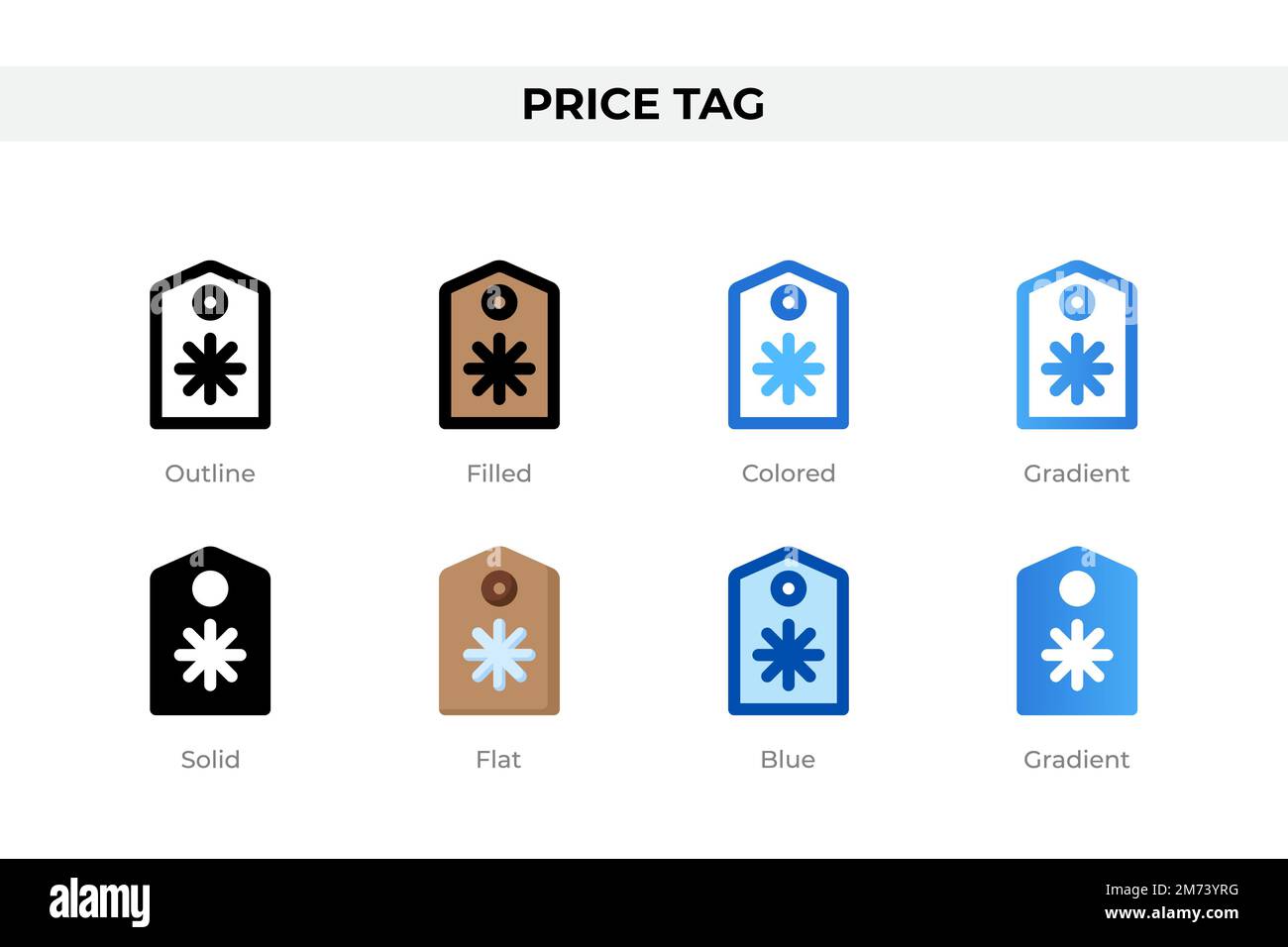 Price tag icons in different style. Price tag icons set. Holiday symbol ...