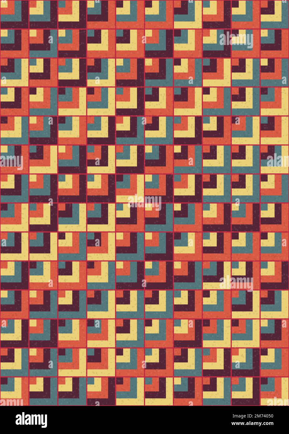 Abstract Geometrical generative computational art illustration Stock ...