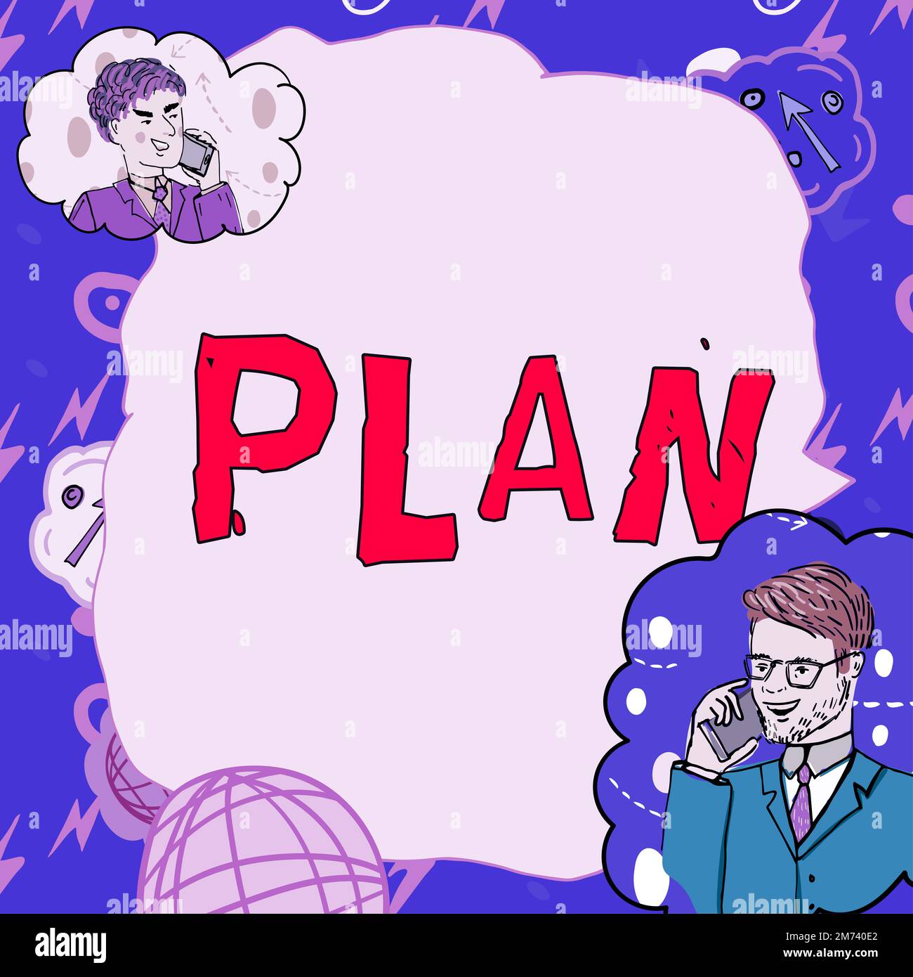 Handwriting text Plan. Internet Concept Start of a detailed proposal of ...