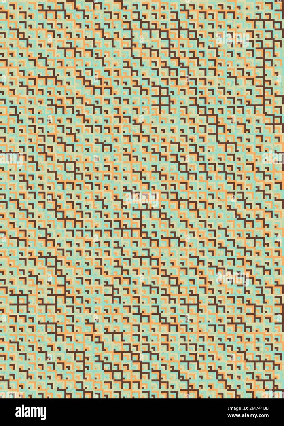 Abstract Geometrical generative computational art illustration Stock ...