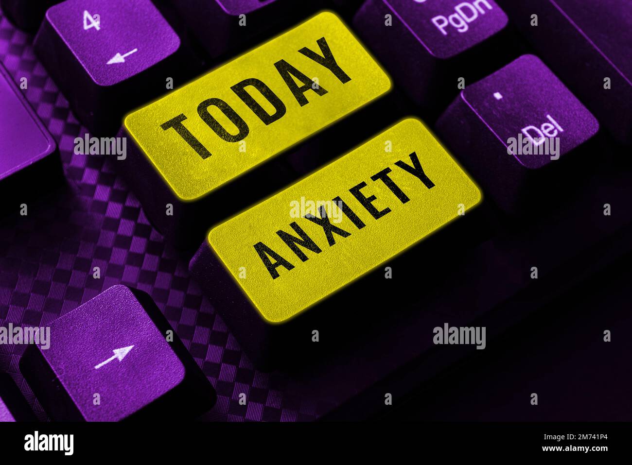 Text caption presenting Anxiety. Internet Concept Excessive uneasiness ...