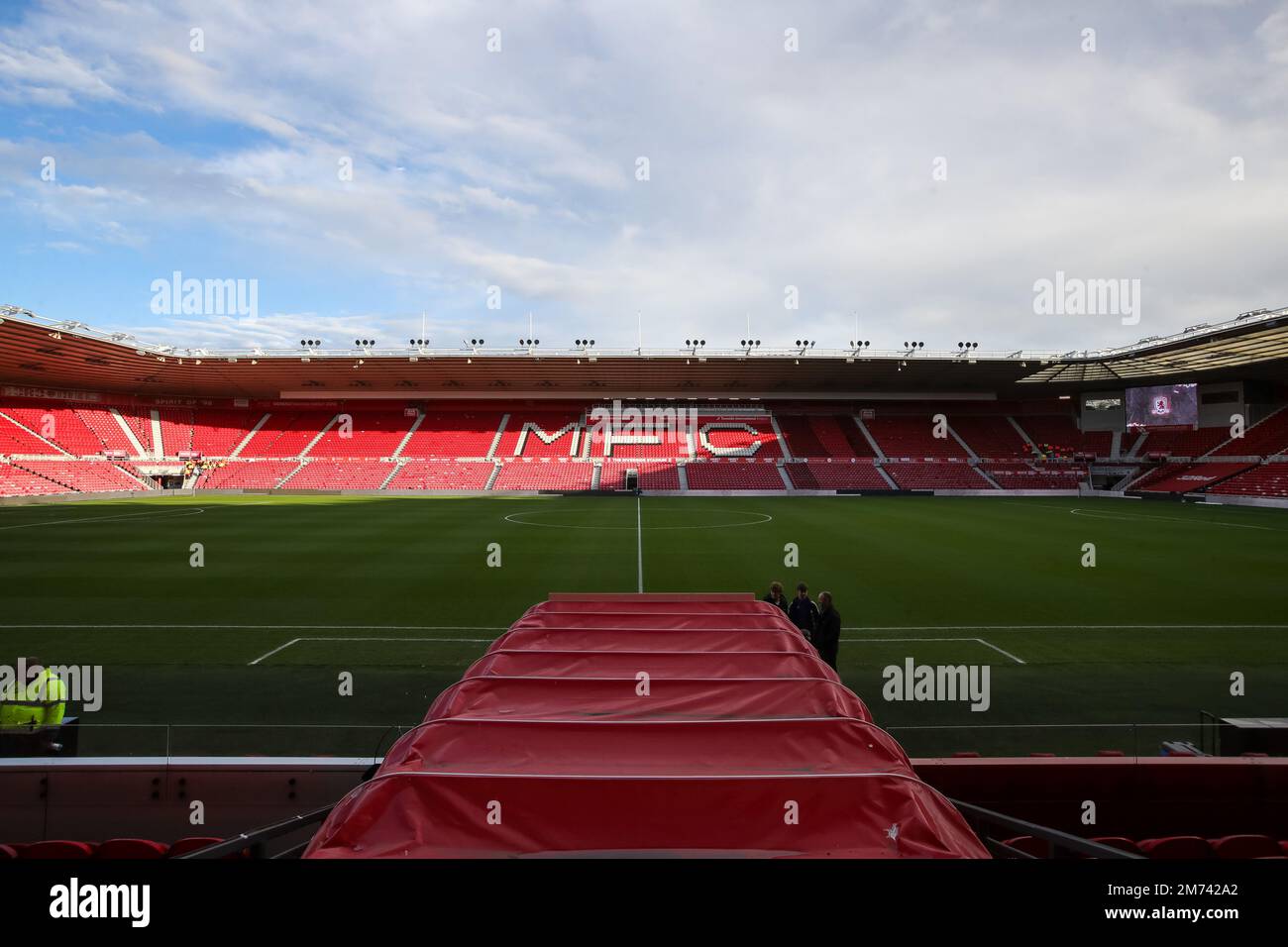 General view inside The Riverside Stadium ahead of the Emirates FA Cup ...