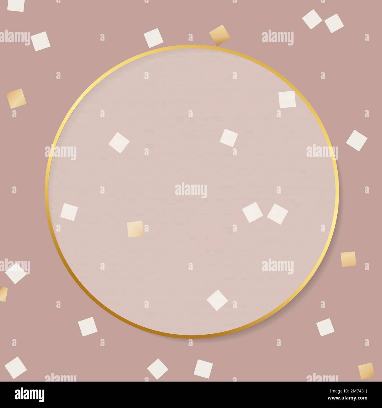 Gold round frame badge vector Stock Vector Image & Art - Alamy