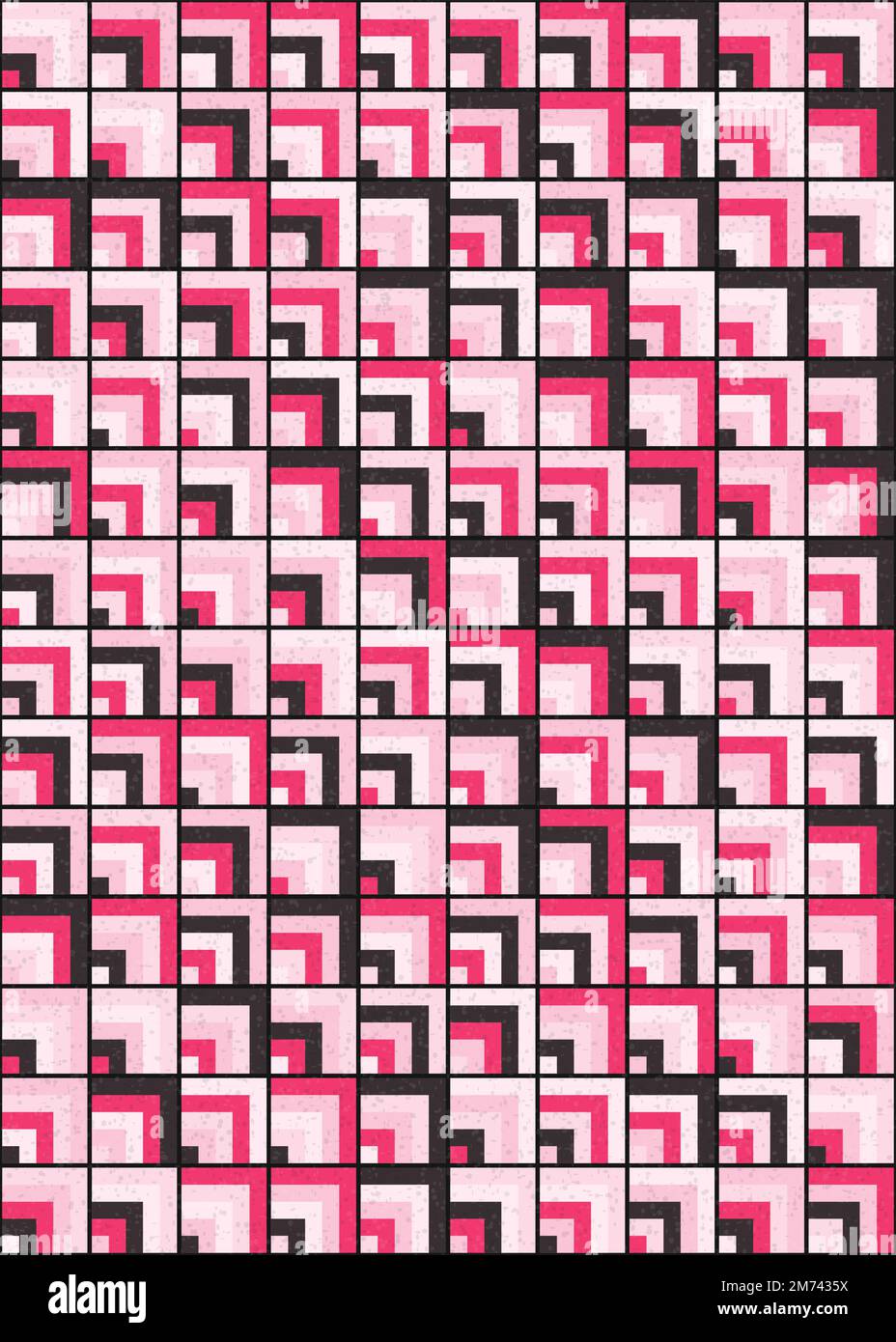 Abstract Geometrical generative computational art illustration Stock ...