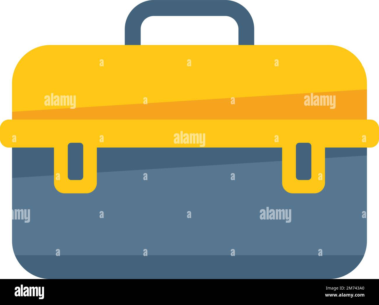 Bike toolbox icon flat vector. Fix service. Bicycle workshop isolated ...