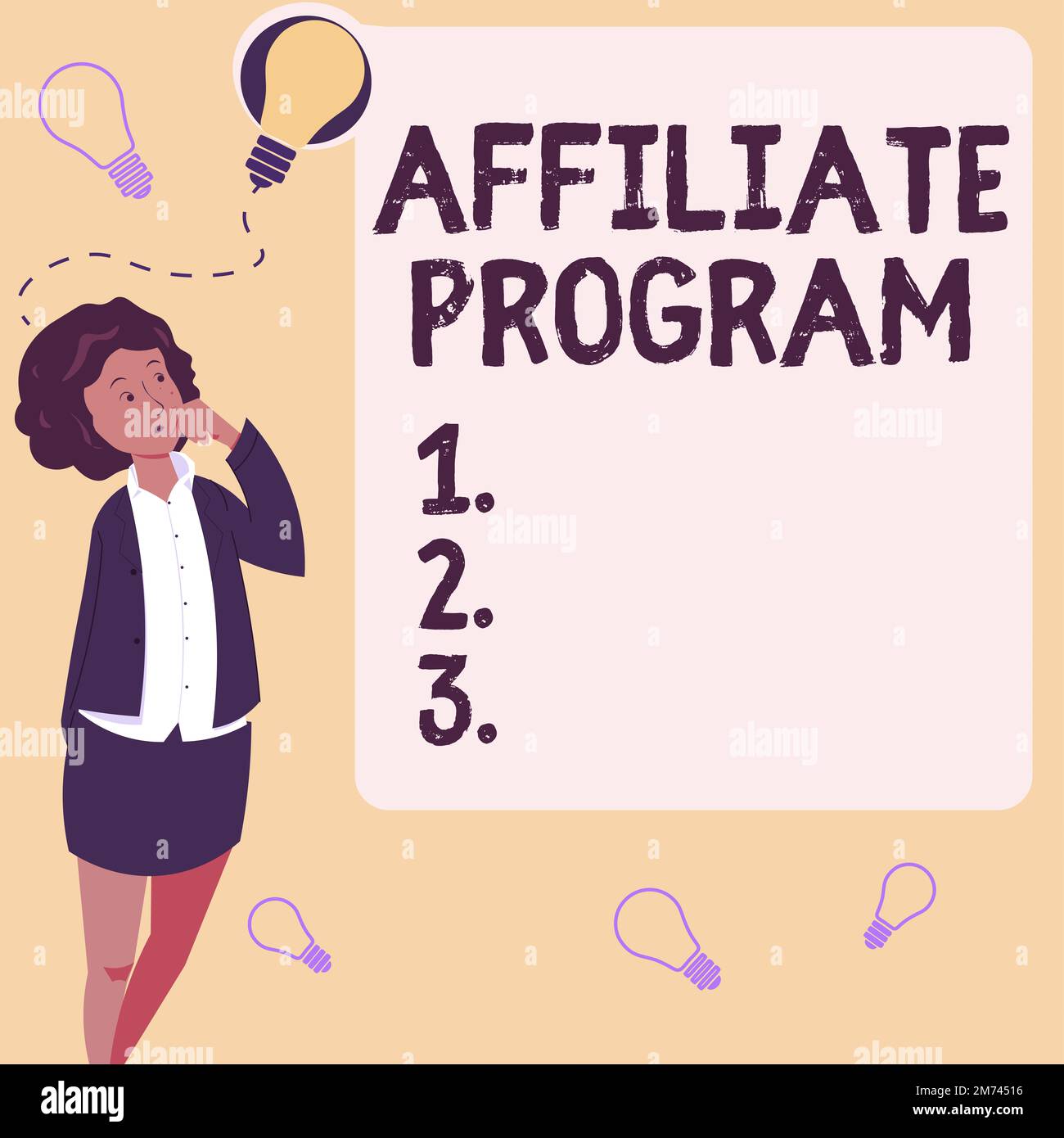 Writing displaying text Affiliate Program. Business showcase Automated ...