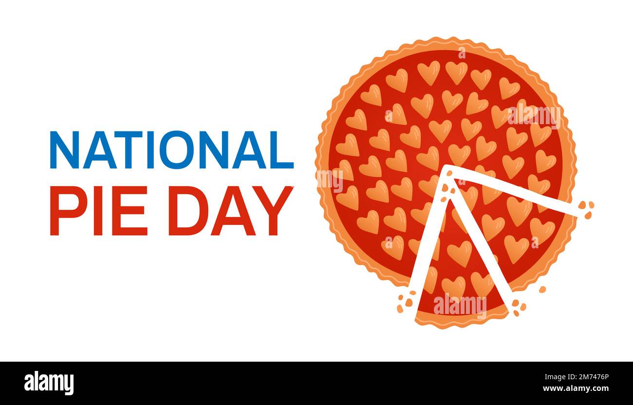 National pie day poster Stock Vector Images - Alamy
