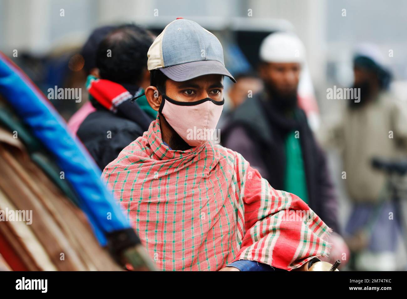 Dhaka, Bangladesh - January 07, 2023: As a mild cold wave sweeps across ...