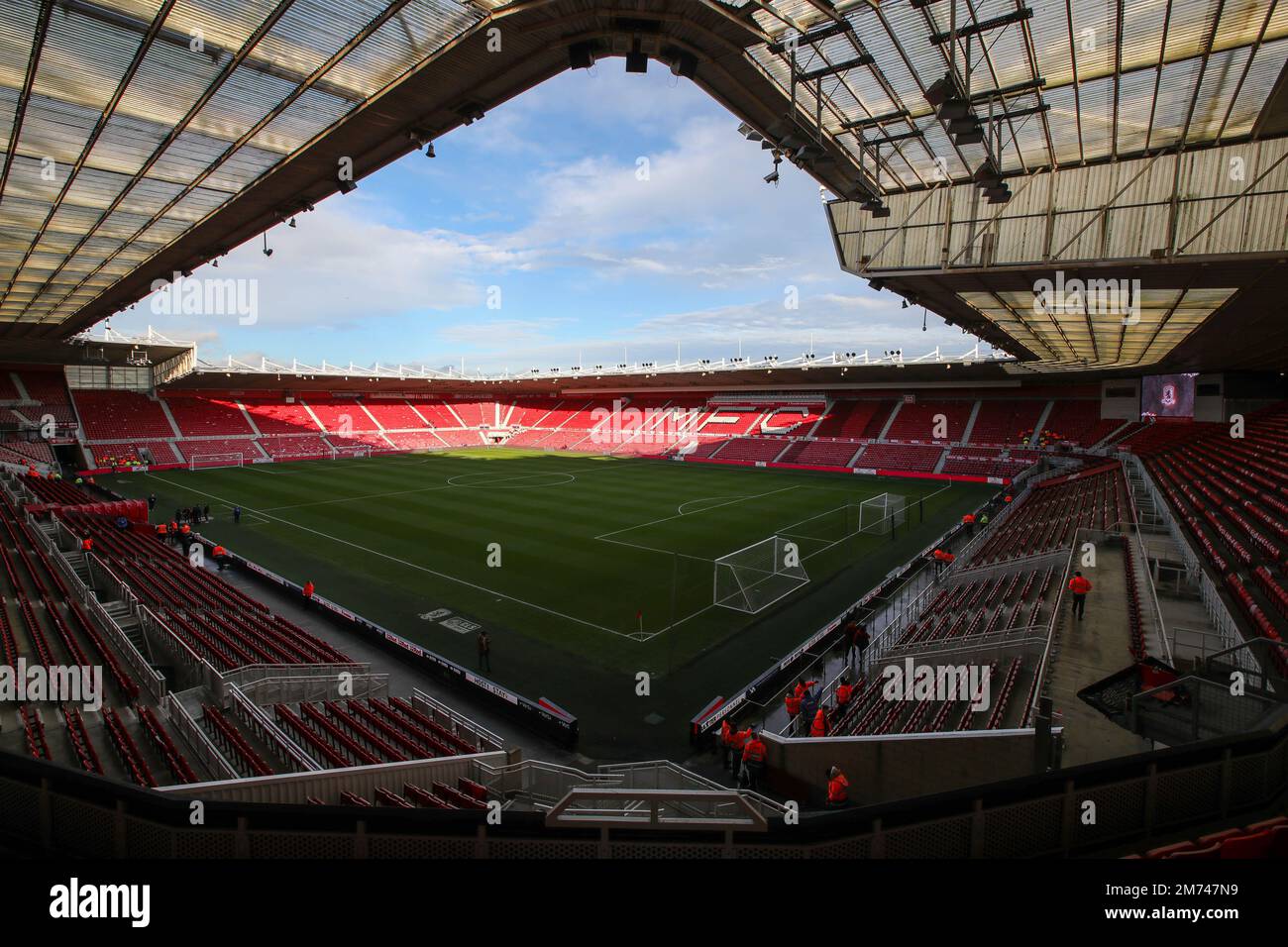 General view inside The Riverside Stadium ahead of the Emirates FA Cup ...