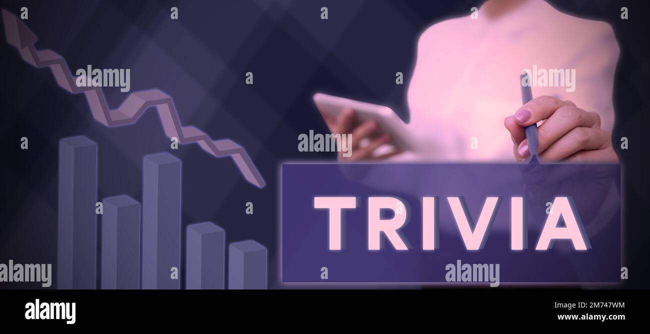 Handwriting text Trivia. Word for details considerations pieces ...