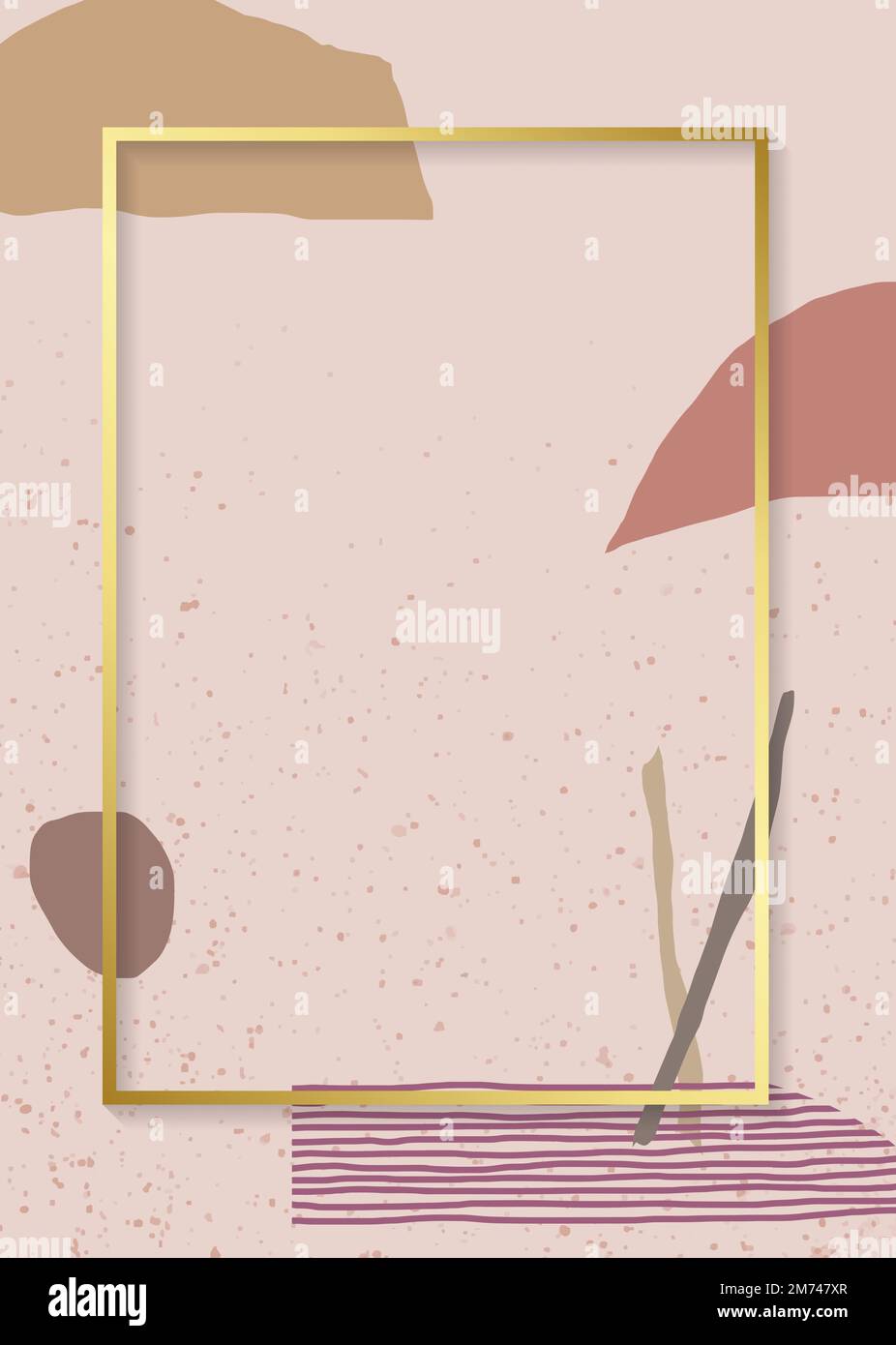 Rectangle framed card mockup vector Stock Vector Image & Art - Alamy