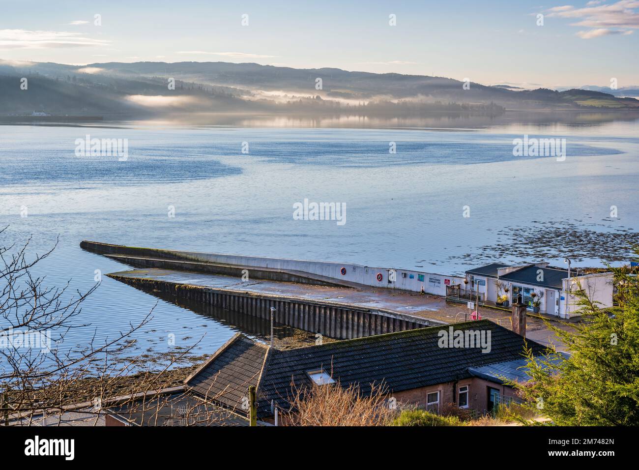 North Kessock Community Pier on the Black Isle in Ross and Cromarty ...