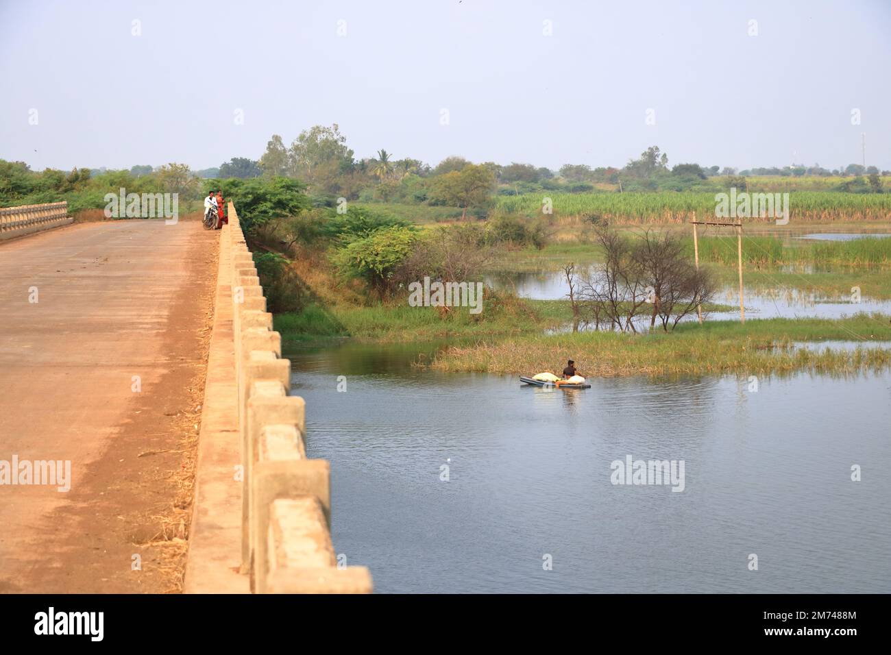 Karnataka backwaters sunset hi-res stock photography and images - Alamy