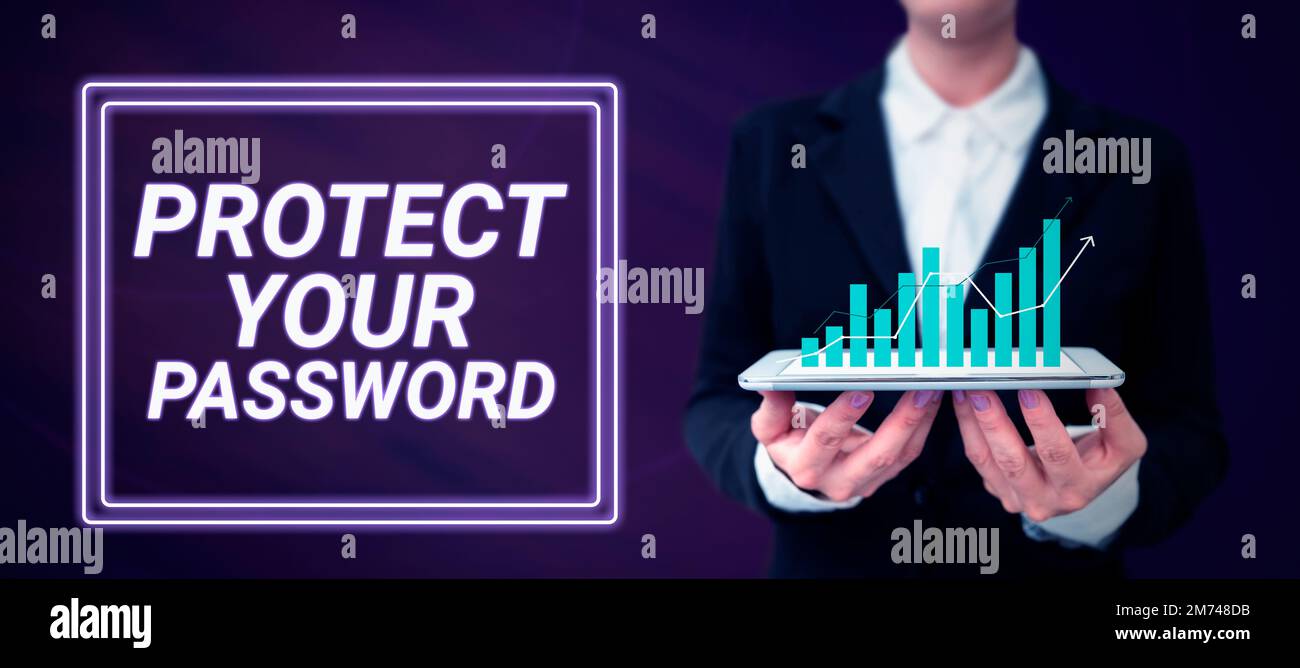 Conceptual display Protect Your Password. Business idea protects ...