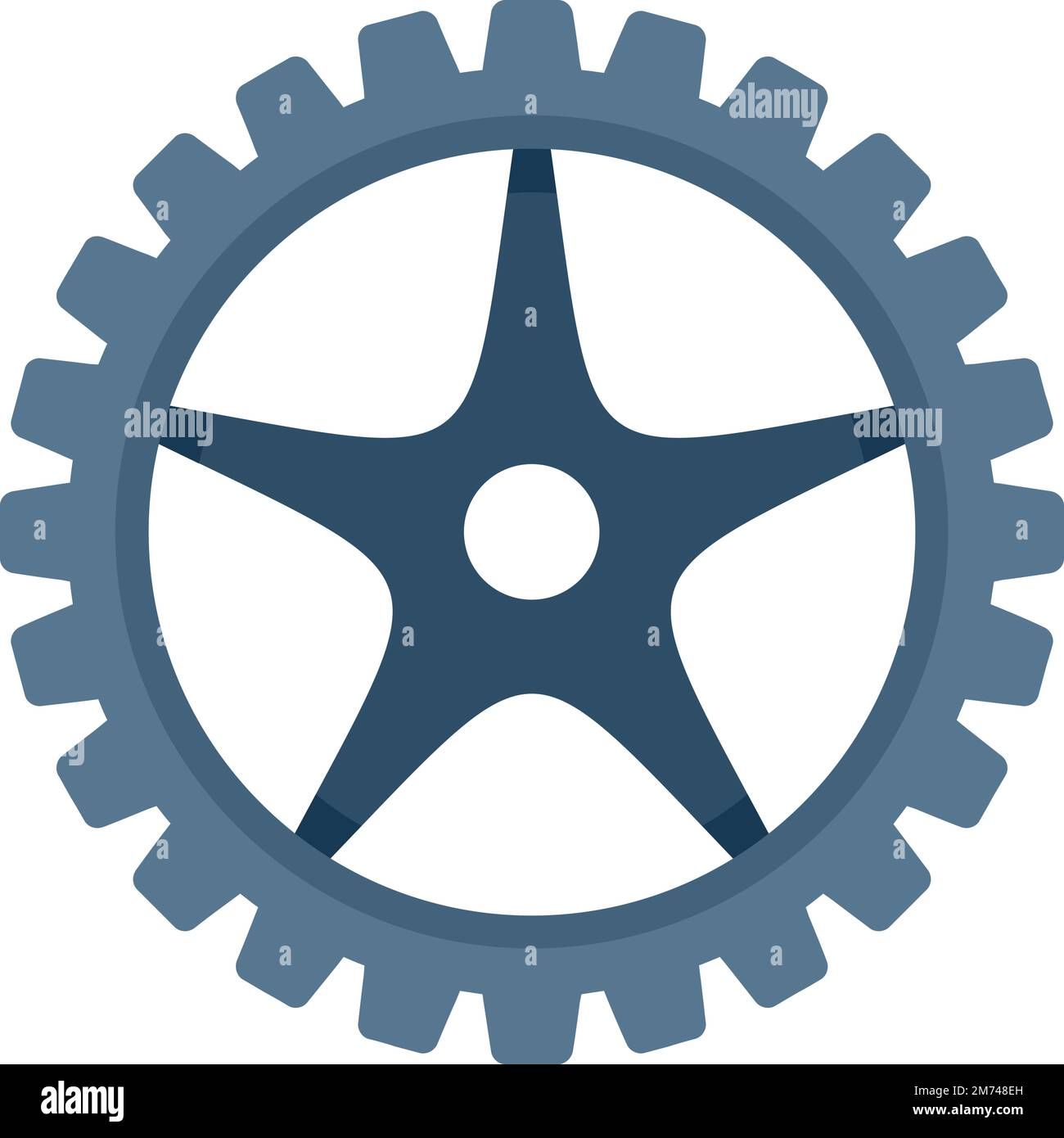 Bike crank arm icon flat vector. Mechanic fix. Service shop isolated ...
